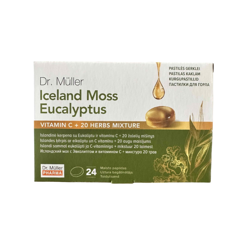 Pastilės gerklei : Dr. Muller pastilės gerklei islandinė ...