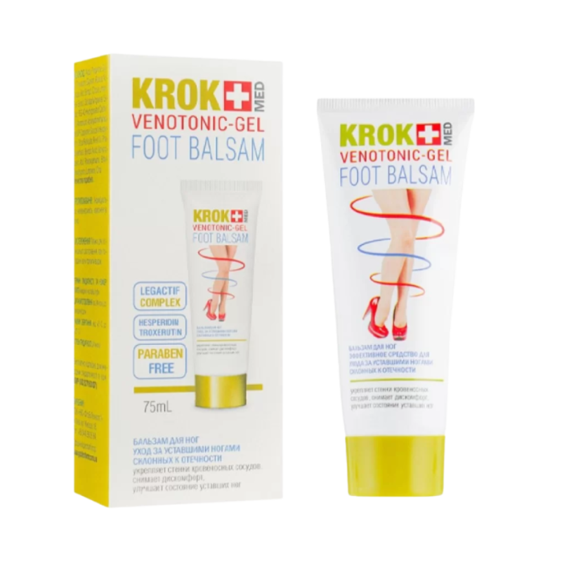Pavargusiom kojom, vėnom : „Krok-med Venotonic-gel“