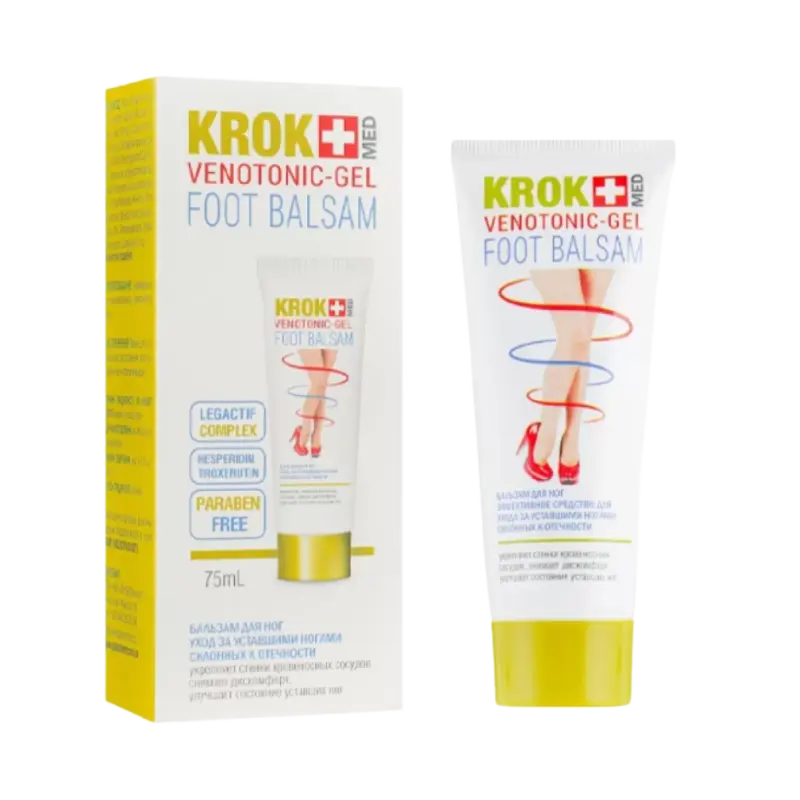Pavargusiom kojom, vėnom : „Krok-med Venotonic-gel“