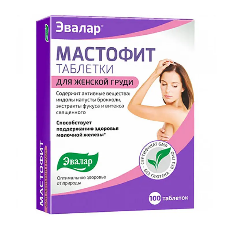 Papildai moterims : Evalar mastofit, 100 tablečių